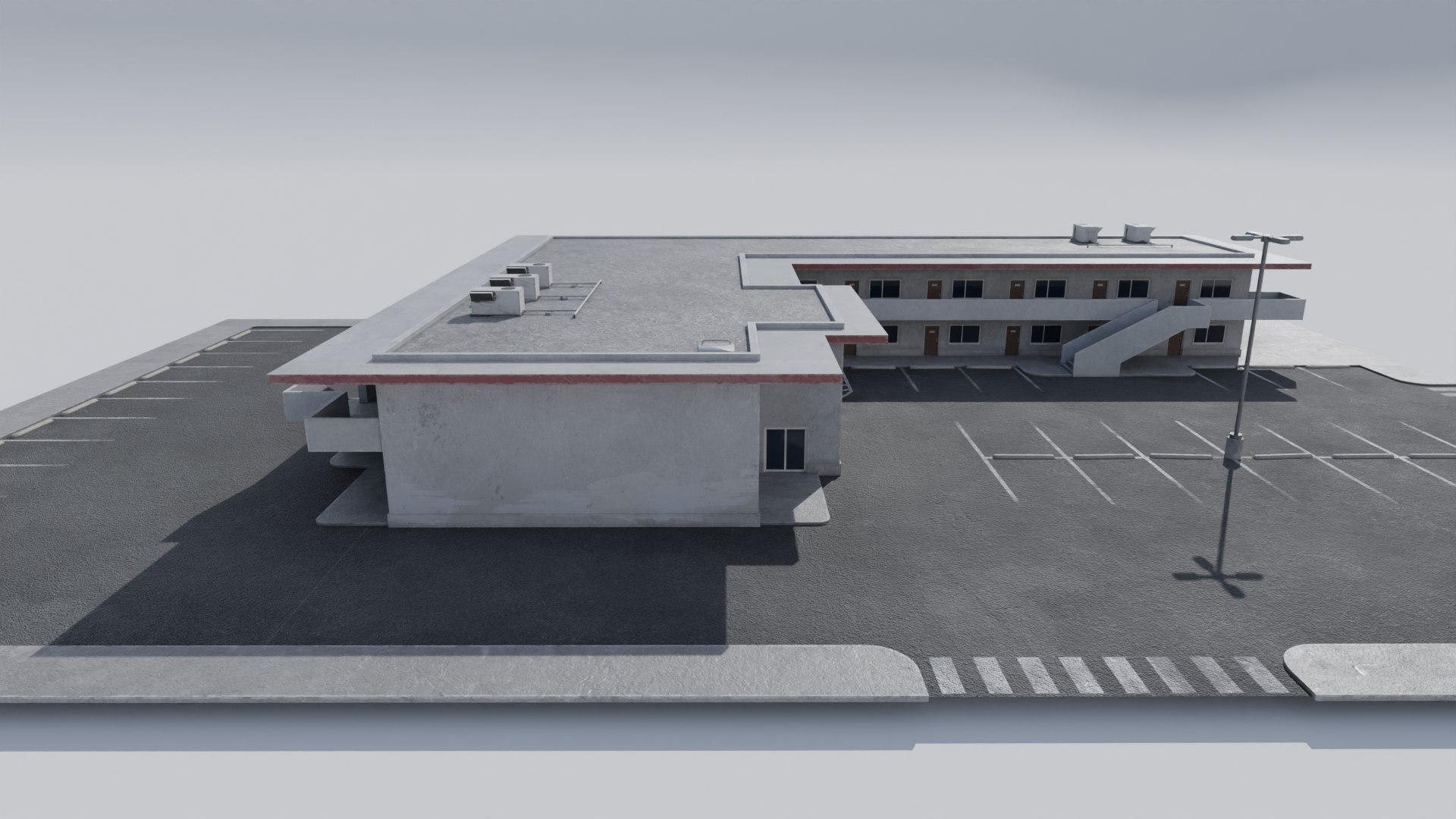 3D Retro Motel Scene with 4K Textures model - TurboSquid 1960331