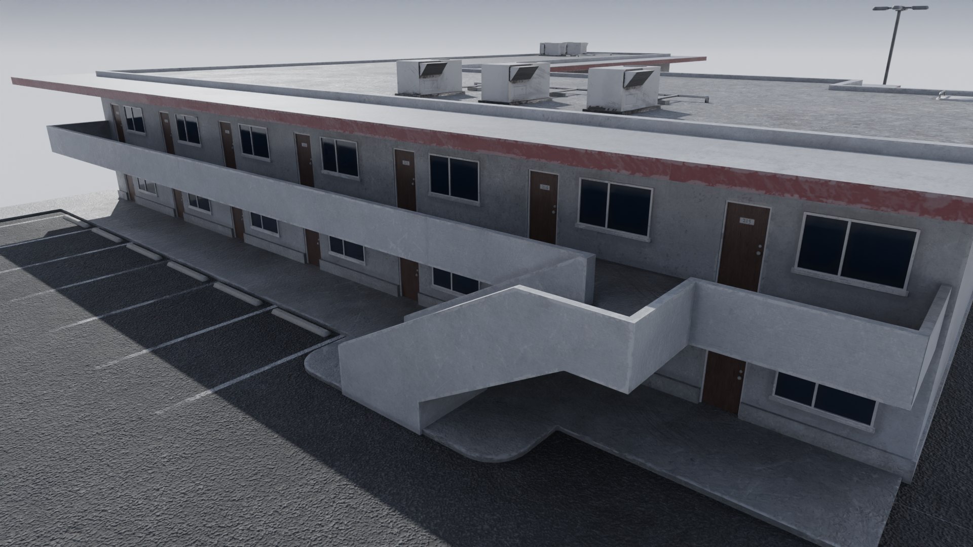 3D Retro Motel Scene with 4K Textures model - TurboSquid 1960331