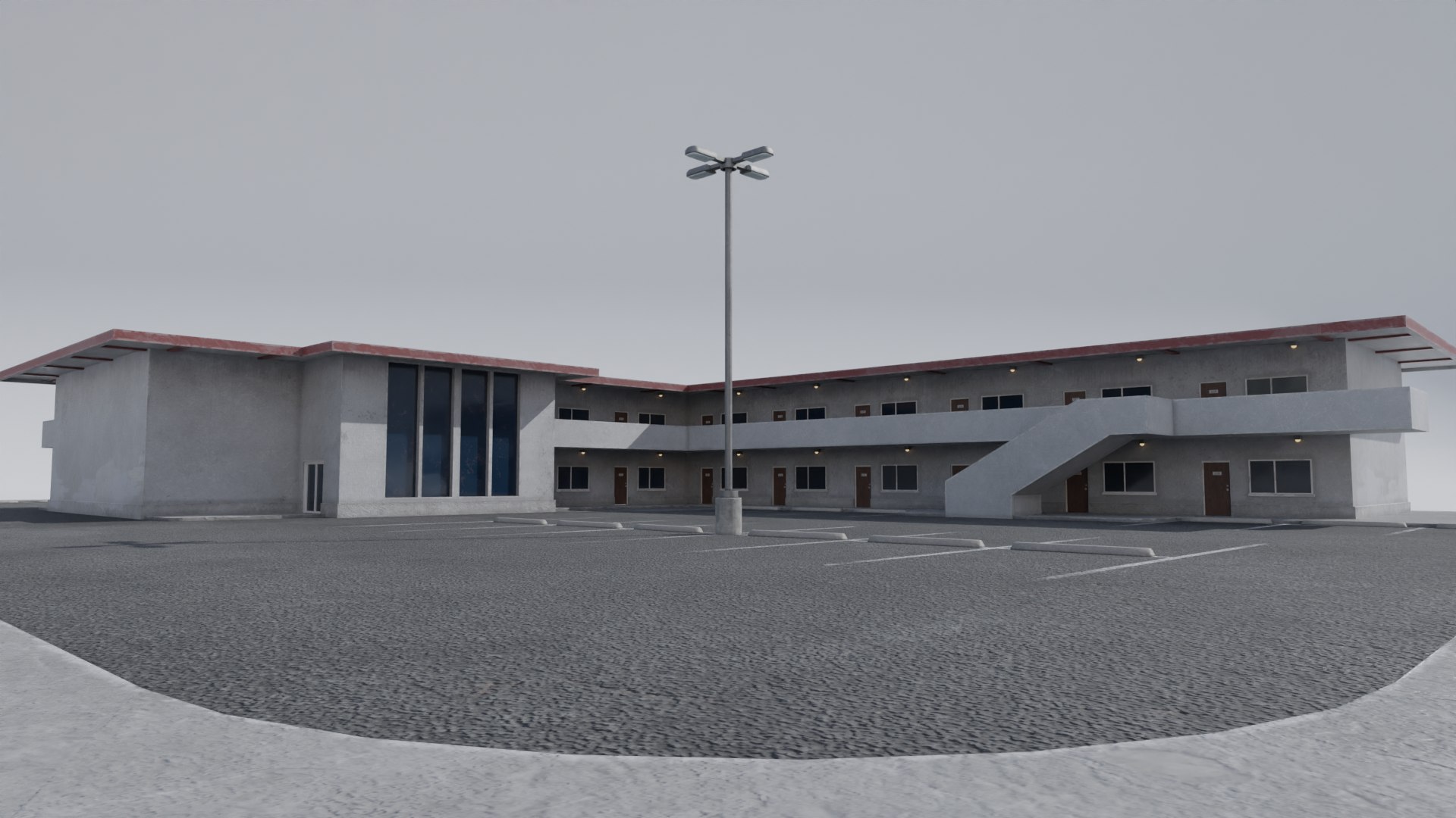 3D Retro Motel Scene with 4K Textures model - TurboSquid 1960331