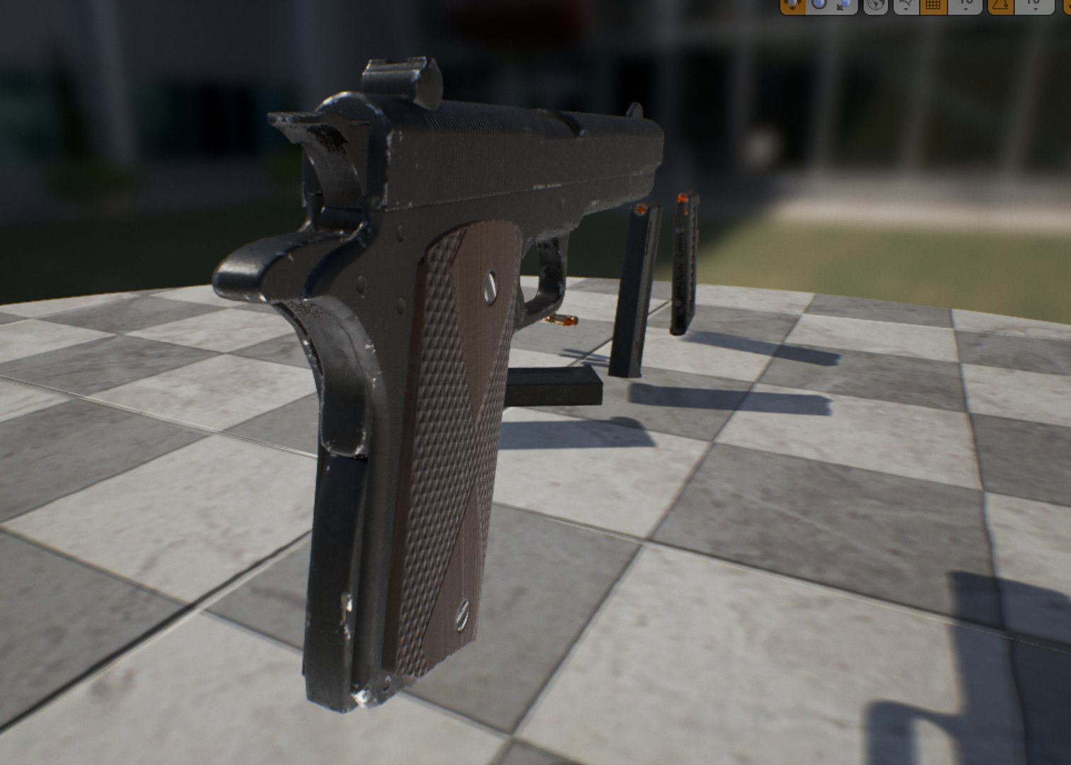 3D Model Gun Pbr Ue4 - TurboSquid 1266714