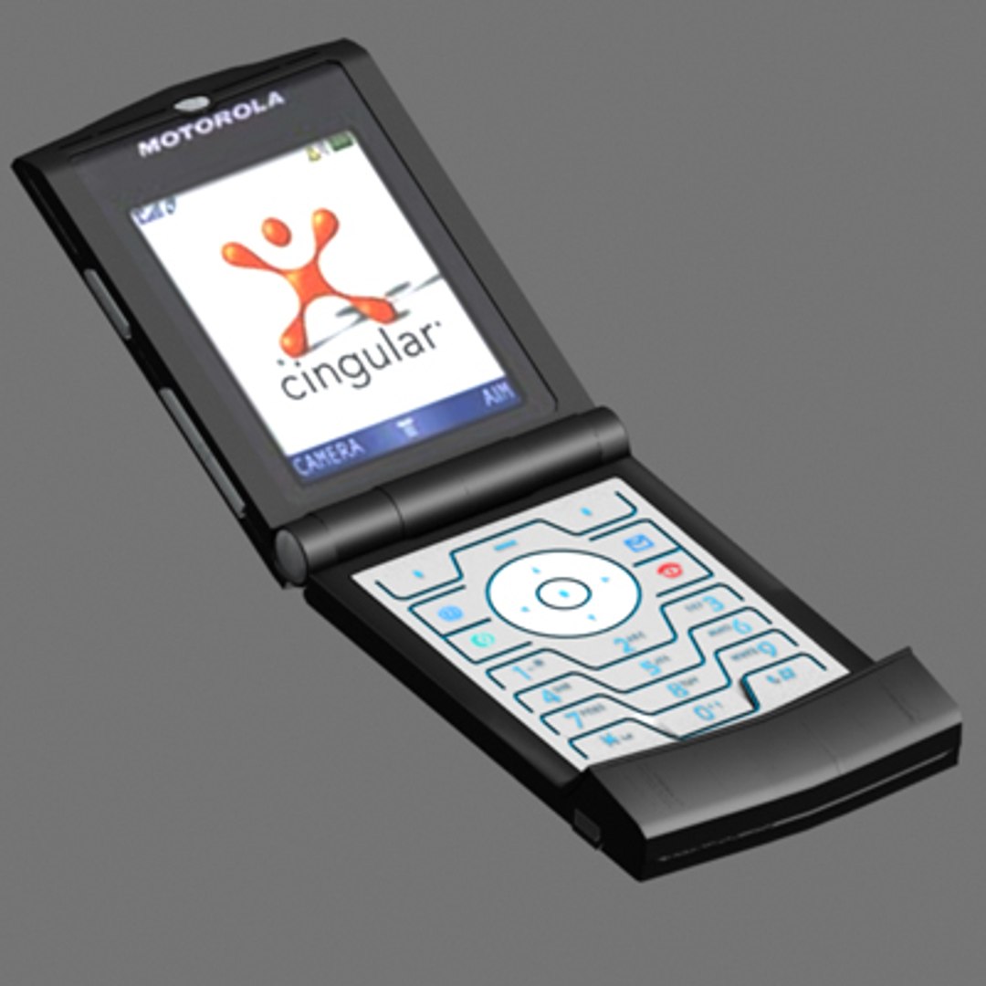 motorola cellular phone 3d model
