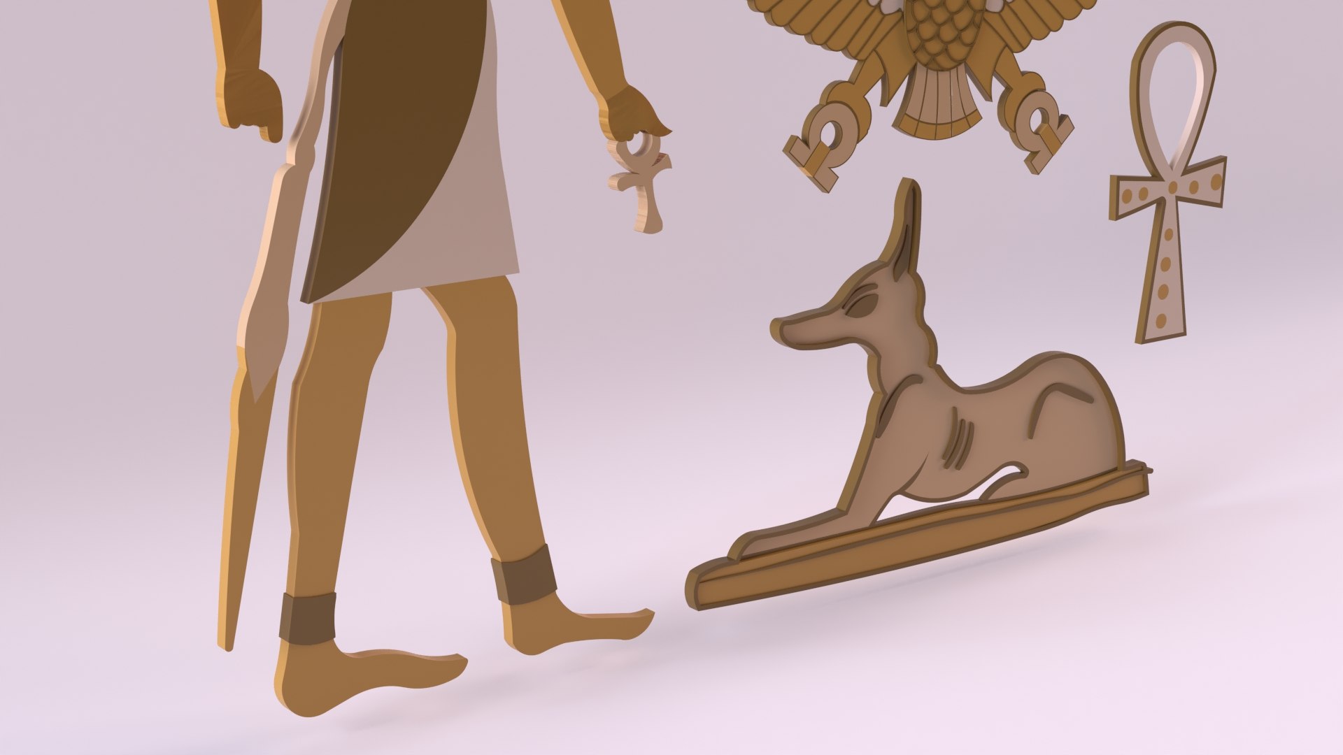 3D Egyptian Symbols - 040 - TurboSquid 2233492