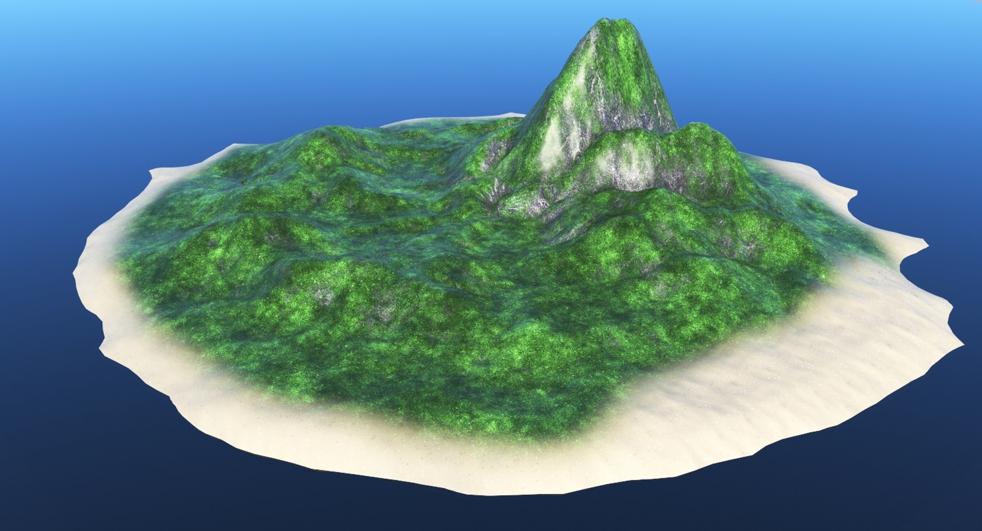 Islands ocean 3D - TurboSquid 1194084