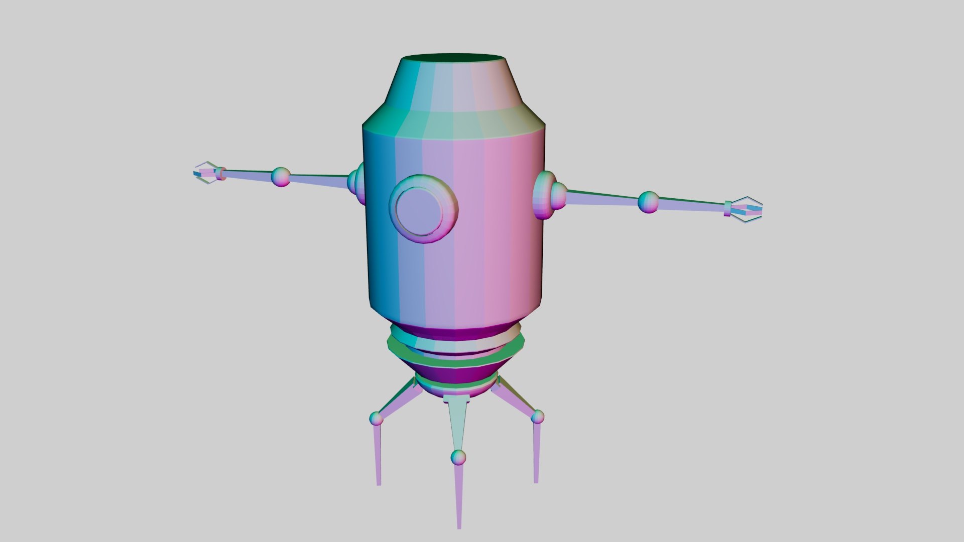 Low Poly Rigid 3D Robot - Modular Sci-Fi Mech 3D Model - TurboSquid 2382540