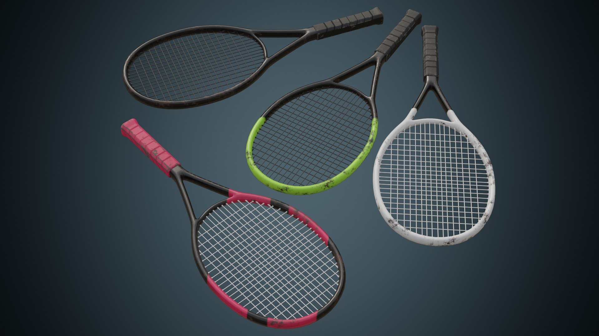 Tennis Racquet 1B 3D model - TurboSquid 2005861