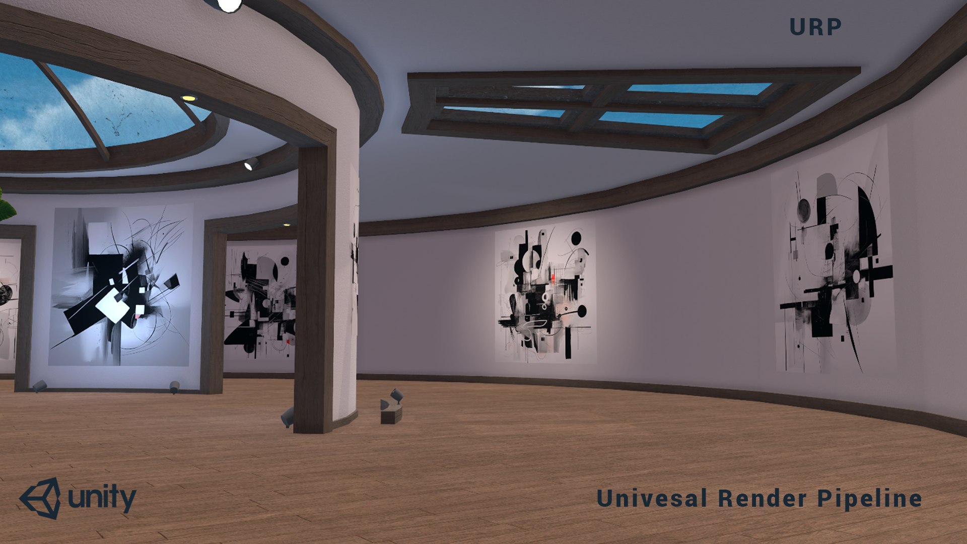 3D model Circular Art Gallery Unity Package - TurboSquid 2175428