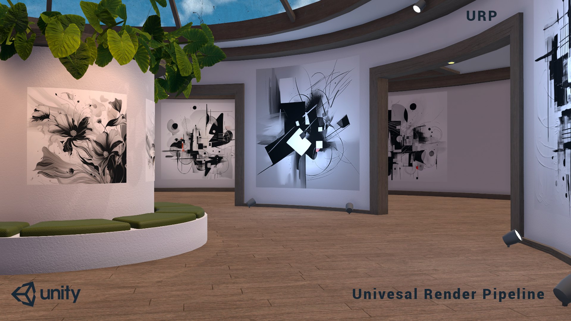 3D model Circular Art Gallery Unity Package - TurboSquid 2175428