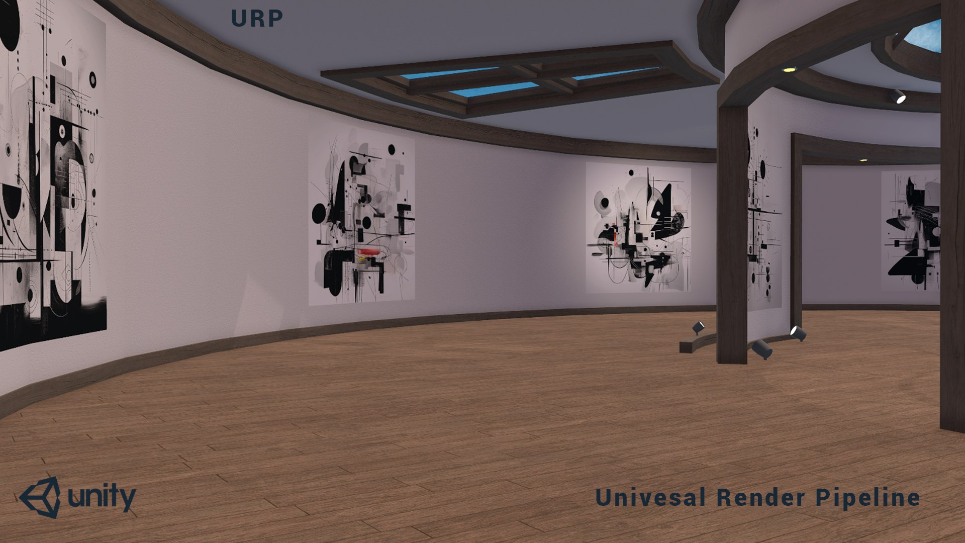 3D model Circular Art Gallery Unity Package - TurboSquid 2175428