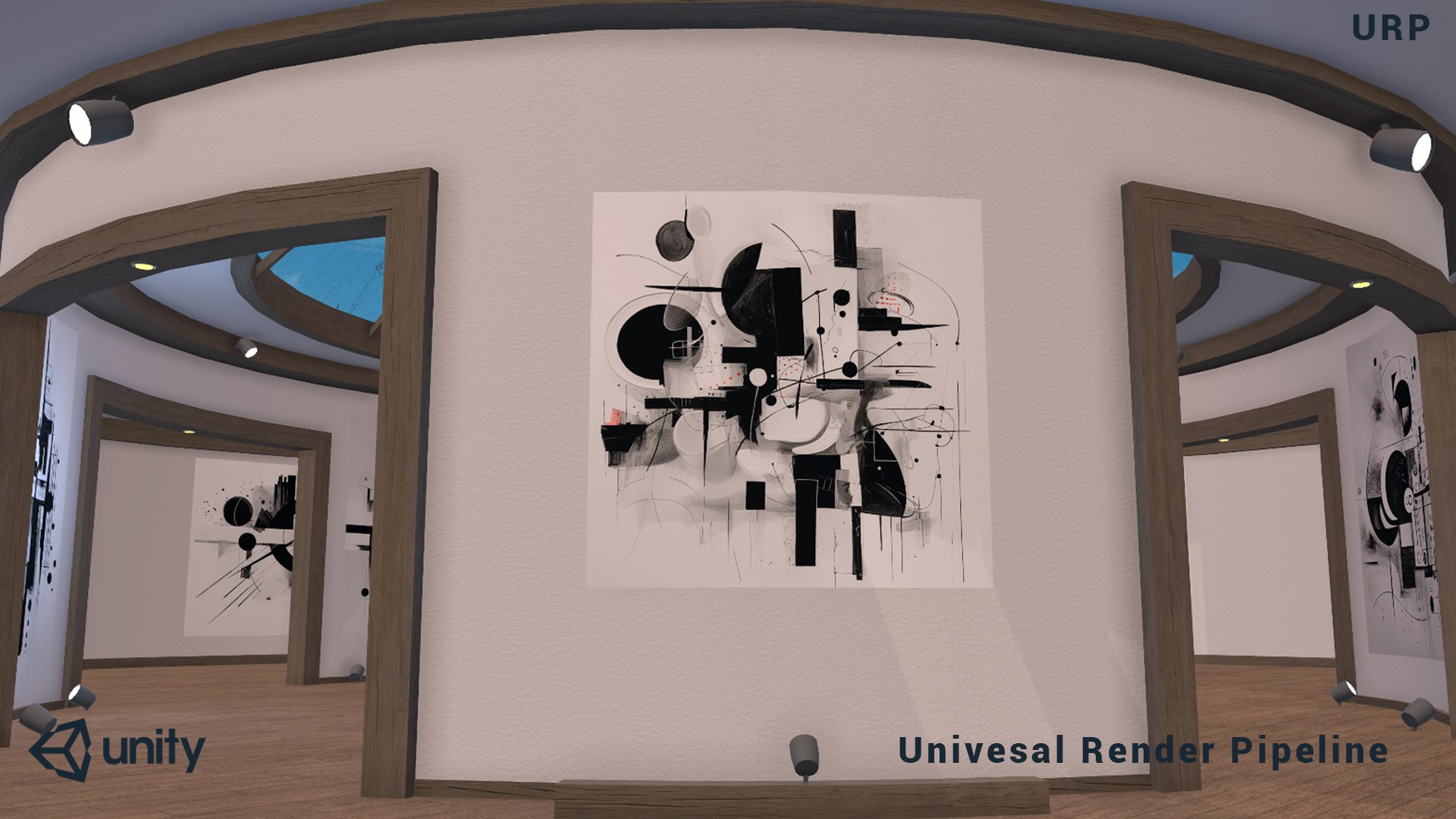 3D model Circular Art Gallery Unity Package - TurboSquid 2175428