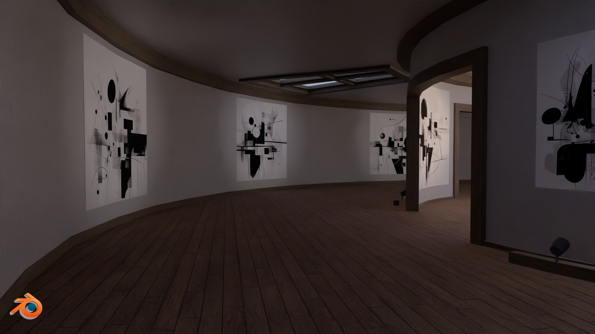 3D model Circular Art Gallery Unity Package - TurboSquid 2175428