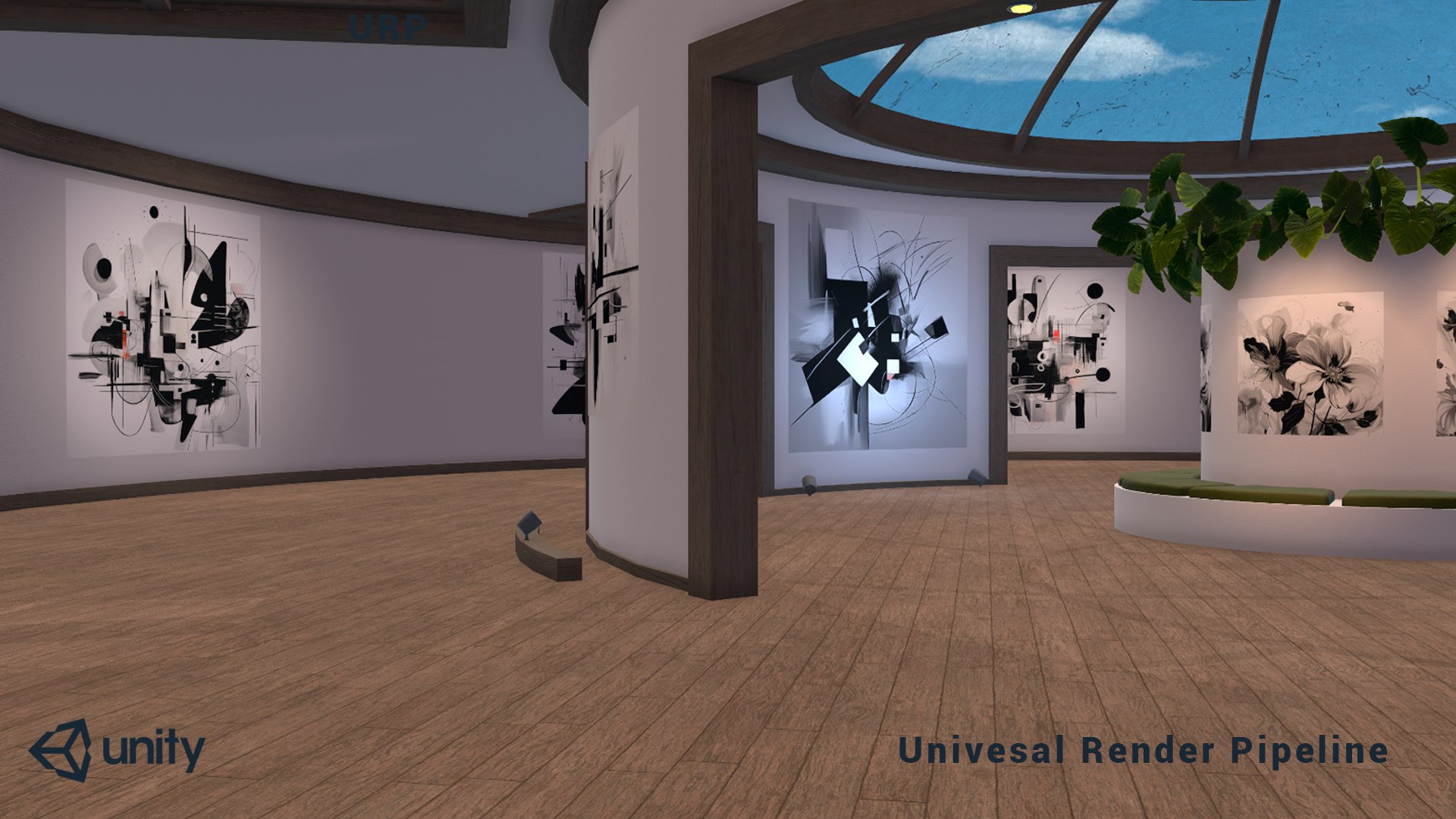 3D model Circular Art Gallery Unity Package - TurboSquid 2175428