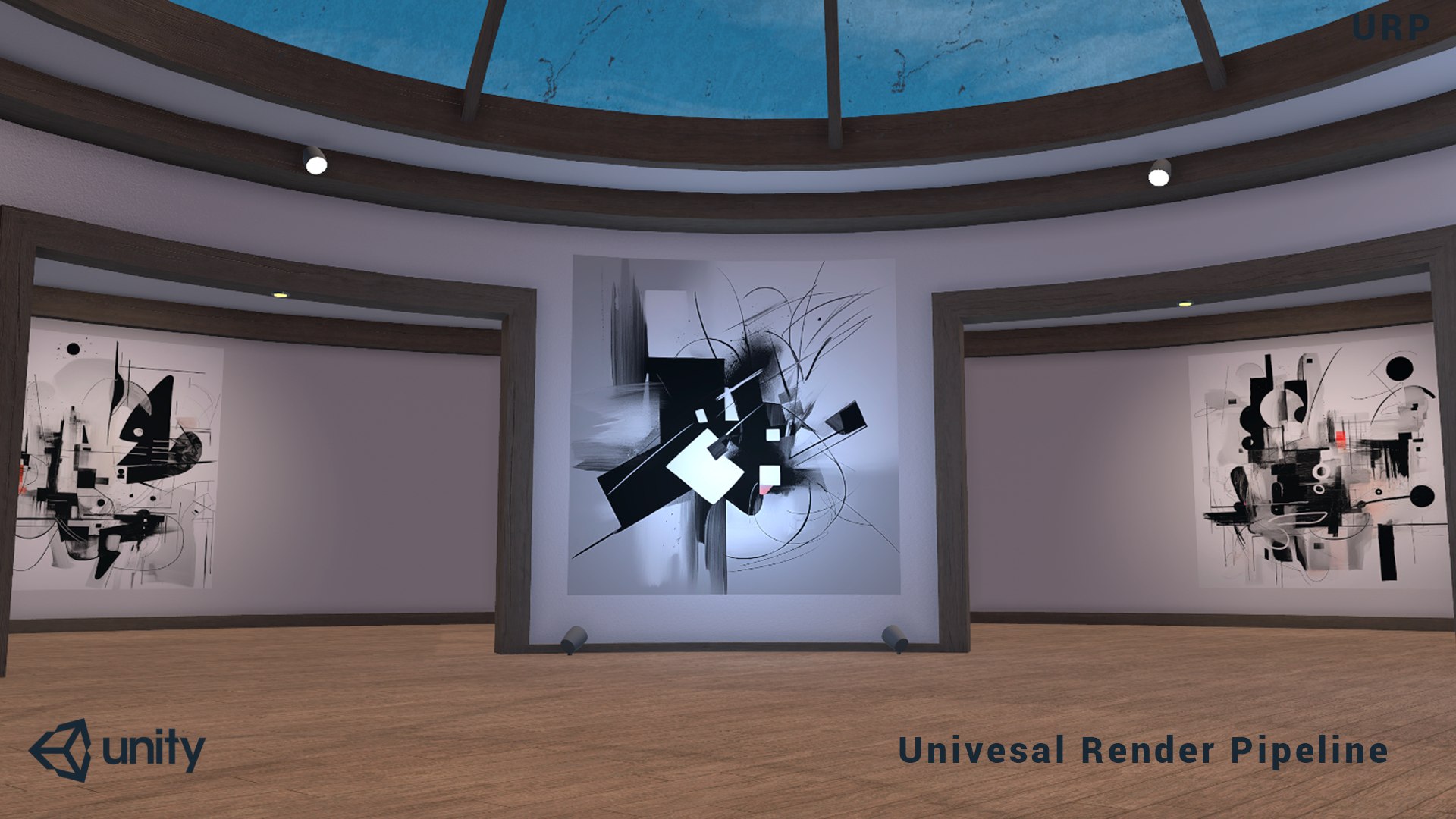 3D model Circular Art Gallery Unity Package - TurboSquid 2175428