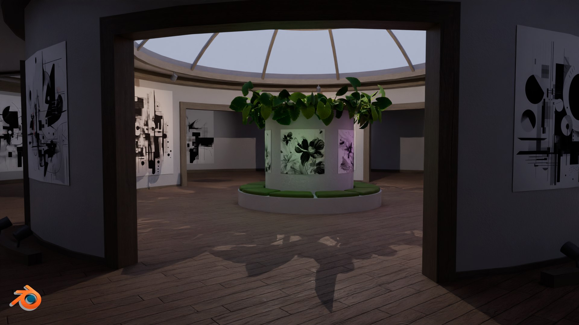 3D model Circular Art Gallery Unity Package - TurboSquid 2175428
