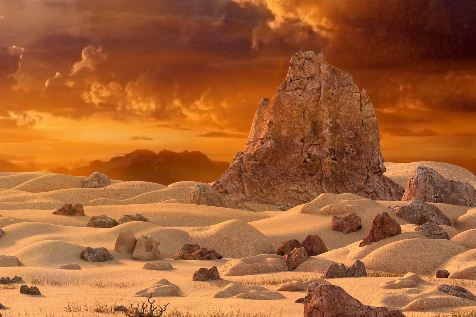 3D Environment Sun Sunset Model - TurboSquid 1360758