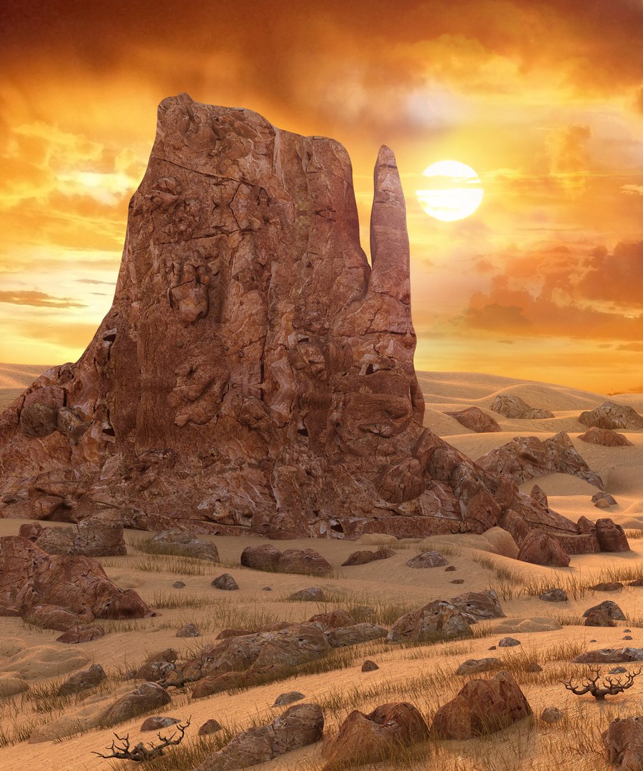 3D Environment Sun Sunset Model - TurboSquid 1360758