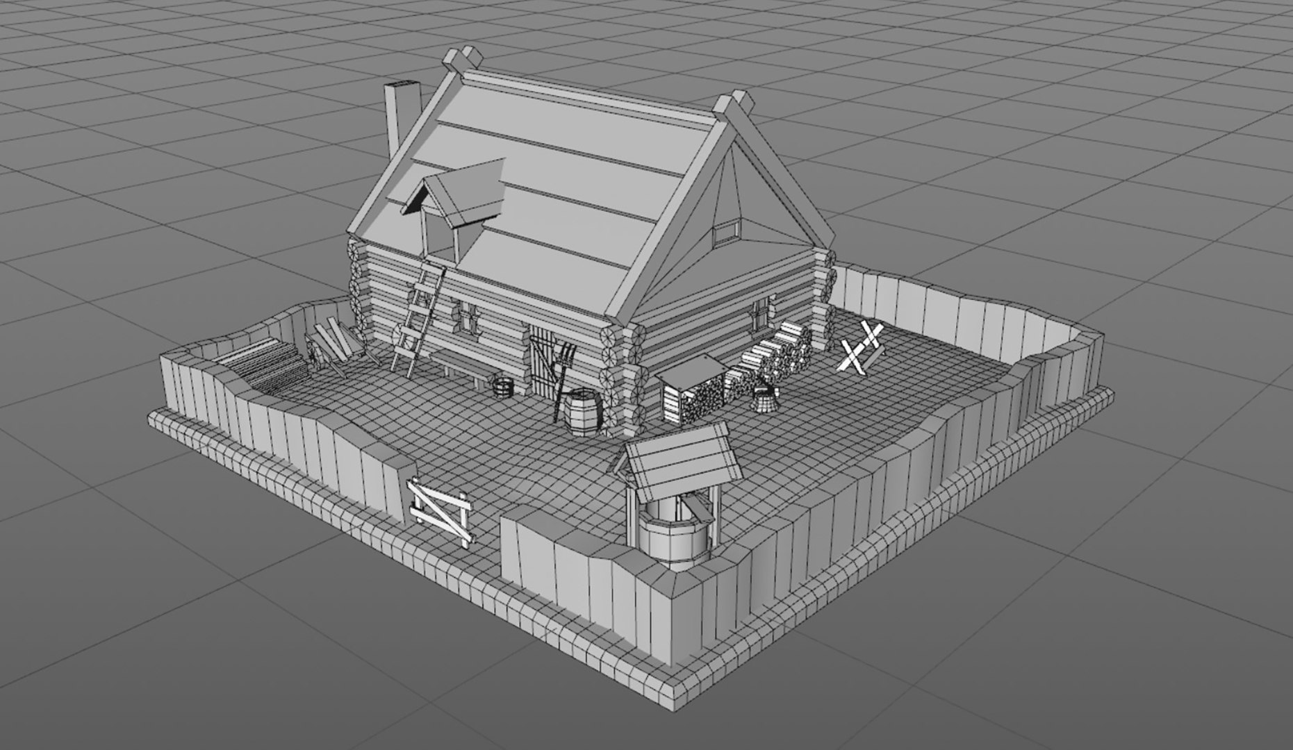 Low Poly Medieval Hut 3D Model - TurboSquid 2027592