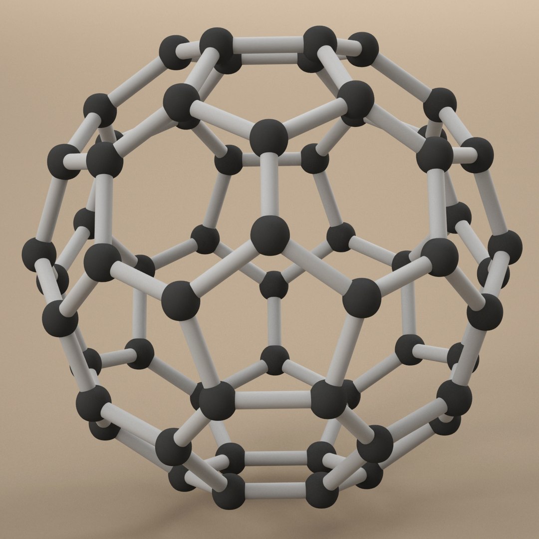 3d Carbon Structures Graphene Model