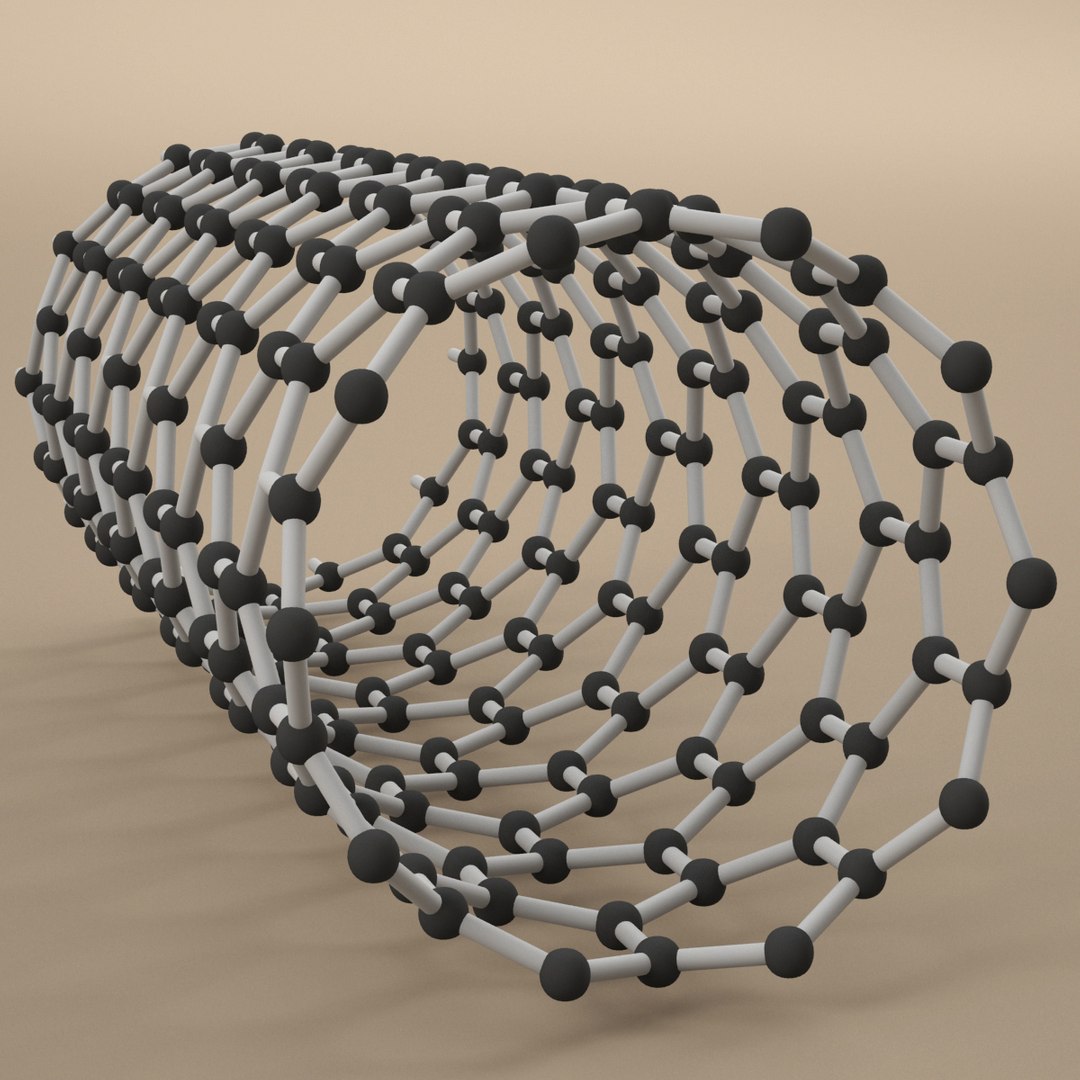 3d Carbon Structures Graphene Model