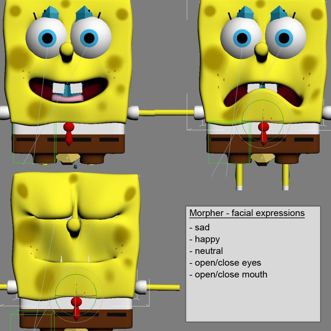 3d Model Spongebob Squarepants