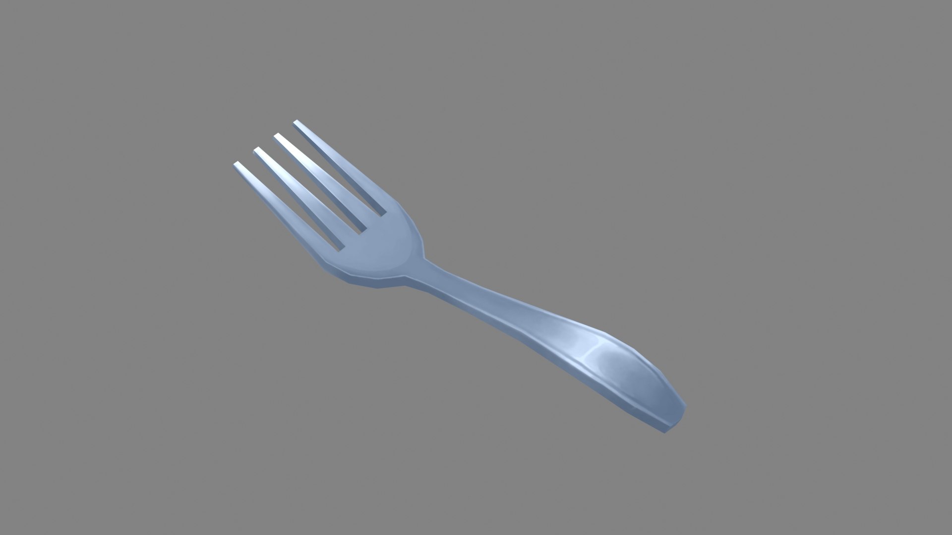 Cartoon Silver Fork 3D Model - TurboSquid 2109990