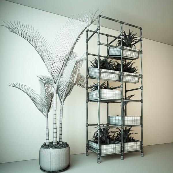 3D Planter Rack PB3 model - TurboSquid 1761454