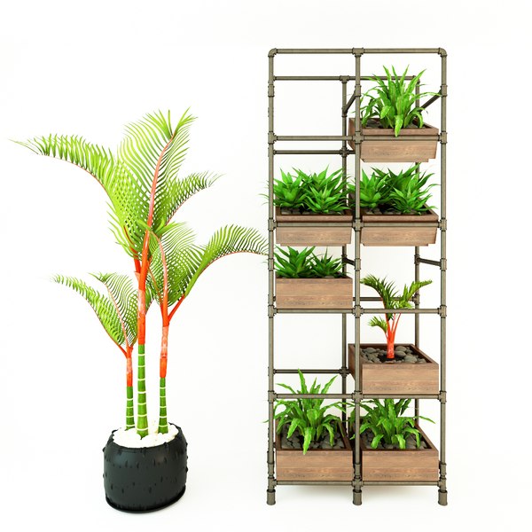 3D Planter Rack PB3 model - TurboSquid 1761454