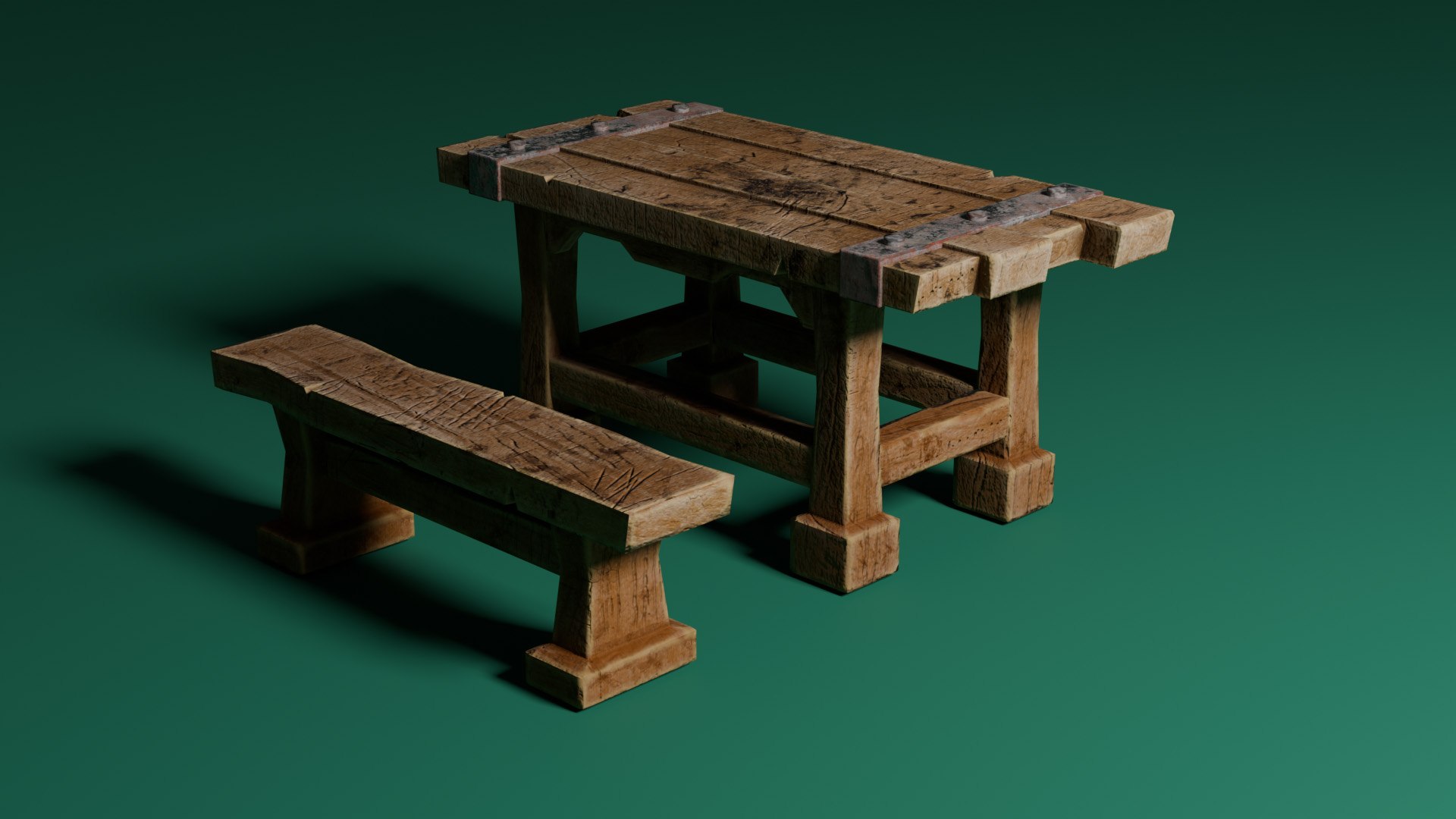 3D Medieval Table 2 Model - TurboSquid 2347398