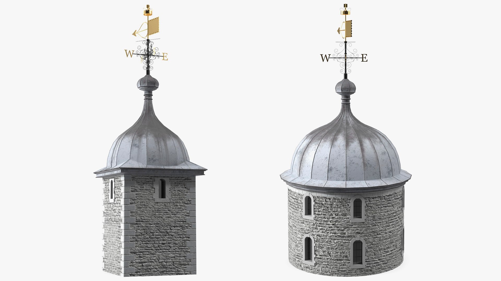3D Ancient Towers Of Castle Collection Model - TurboSquid 2151248