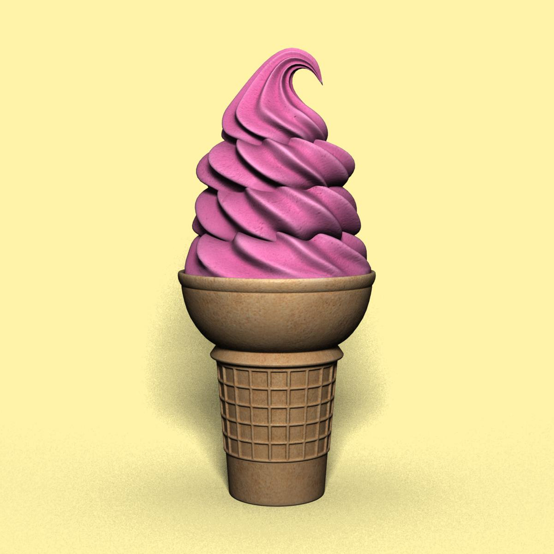 3D Cone Ice Cream - TurboSquid 2002049