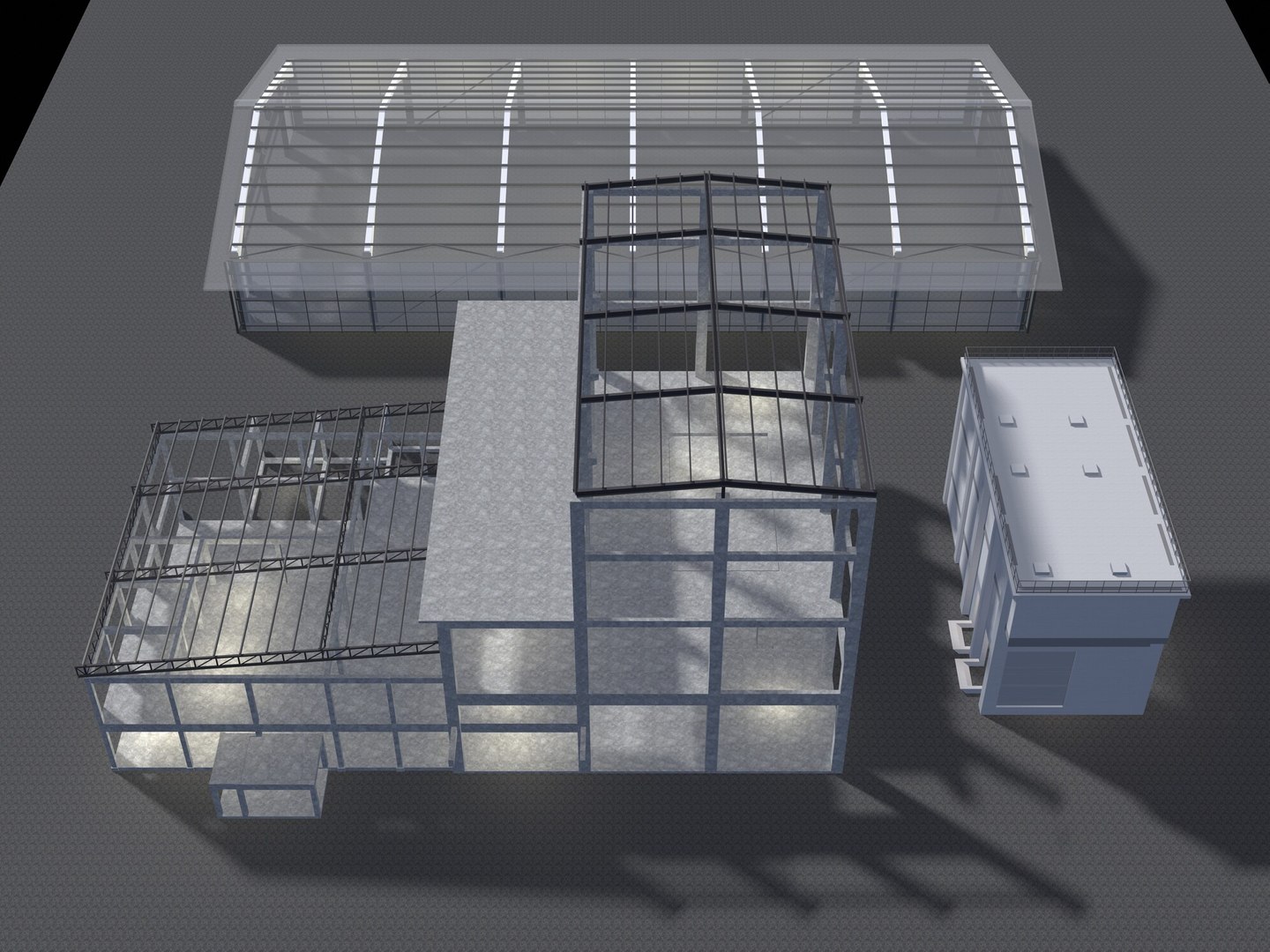 3D Model Industrial Building Layout 25-44 - TurboSquid 2454938