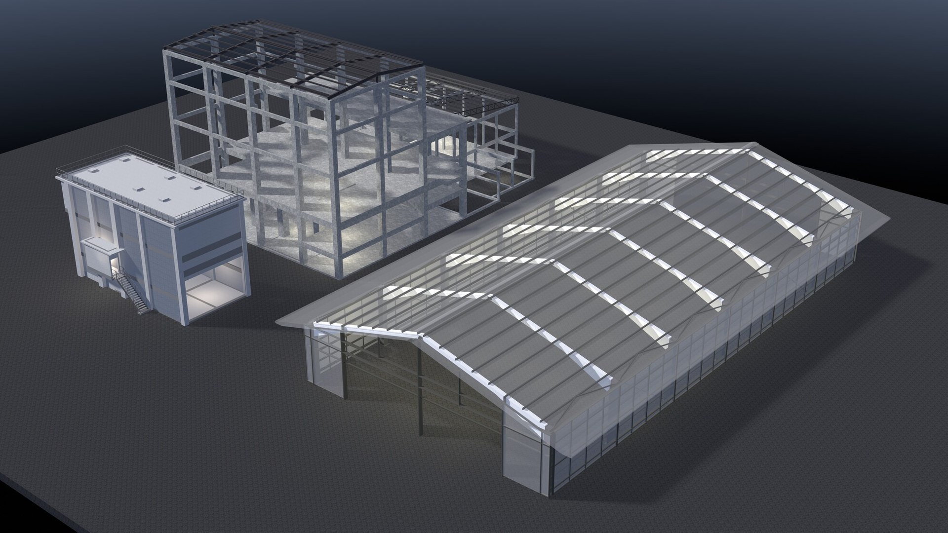 3D Model Industrial Building Layout 25-44 - TurboSquid 2454938