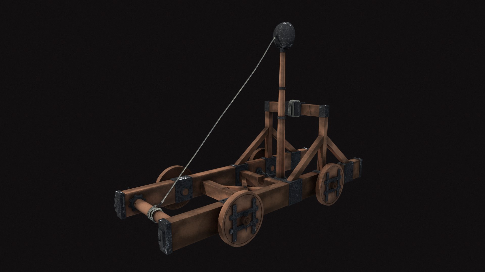 Medieval Catapult 01 3D Model - TurboSquid 2318428