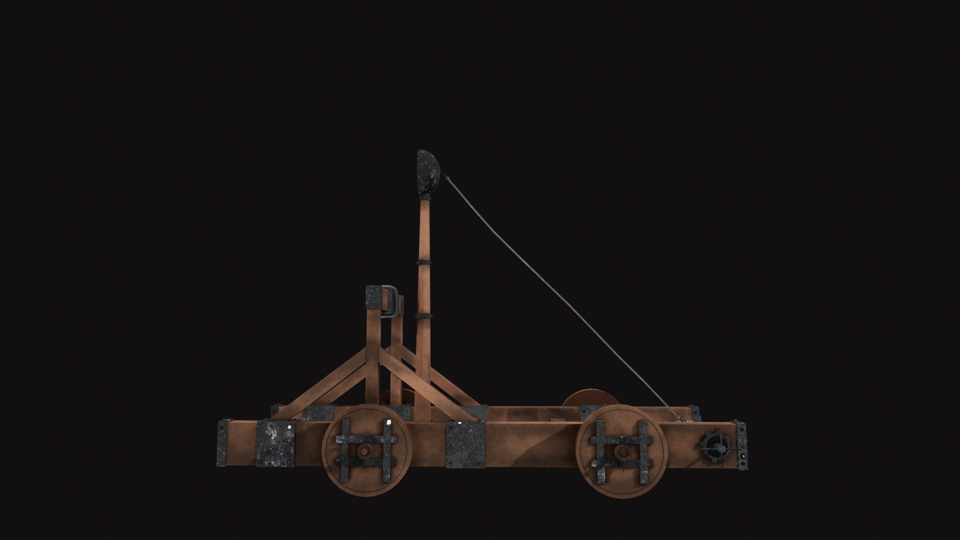 Medieval Catapult 01 3D Model - TurboSquid 2318428
