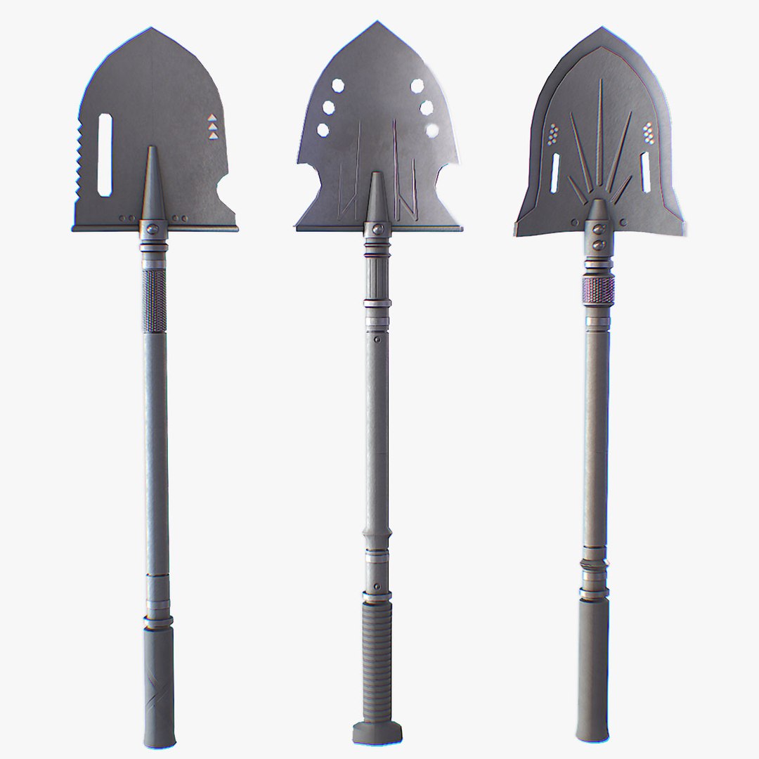 3D Model Combat Shovel Collection - TurboSquid 2381669