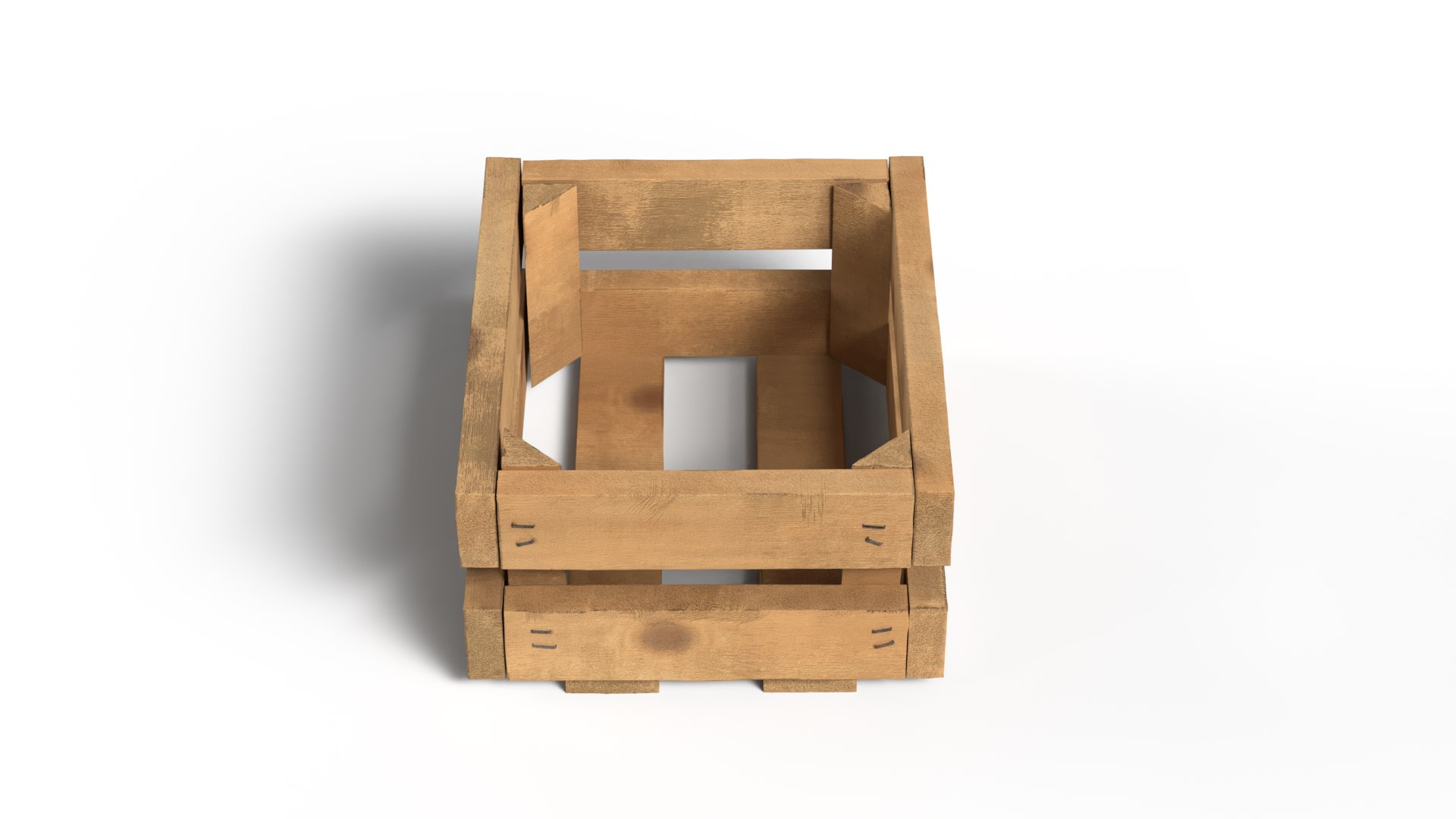 3D Wood Crate Building With Realistic Textures Model - TurboSquid 2221490