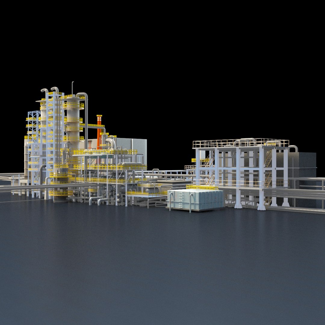 3D Chemical Plant - TurboSquid 1391735
