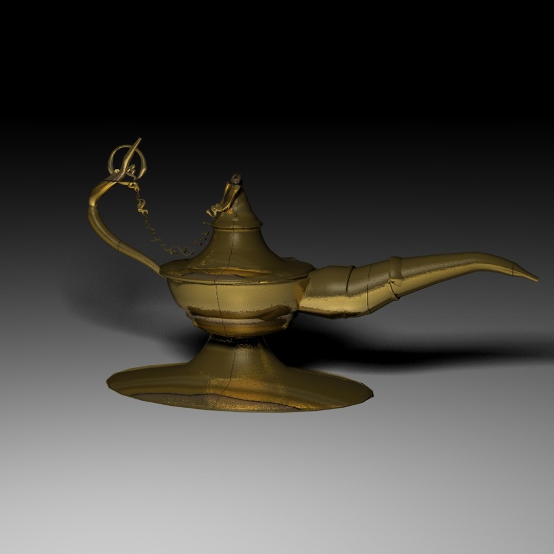Genie Lamp 3d 3ds