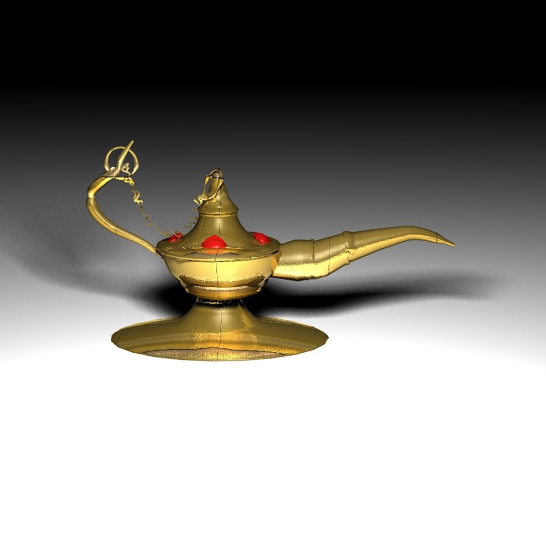 Genie Lamp 3d 3ds