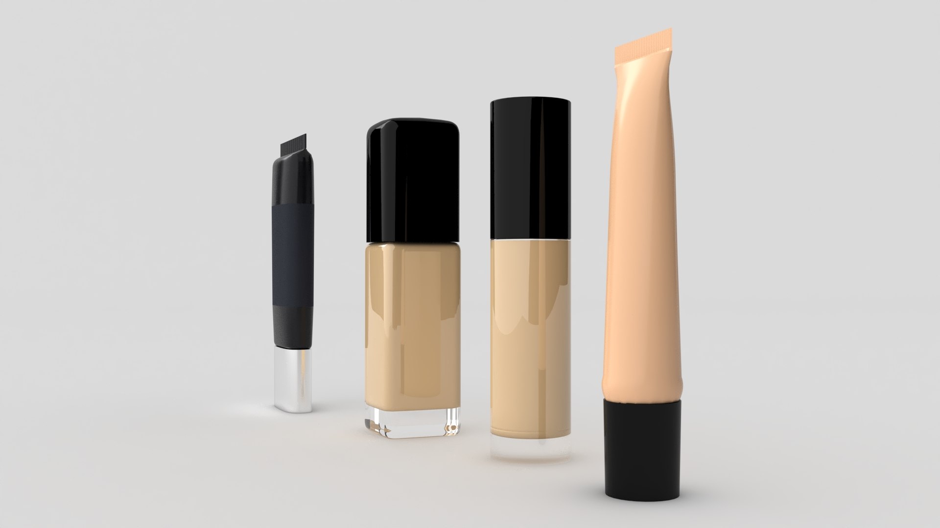 3D Makeup Foundation Products Model - TurboSquid 2036008