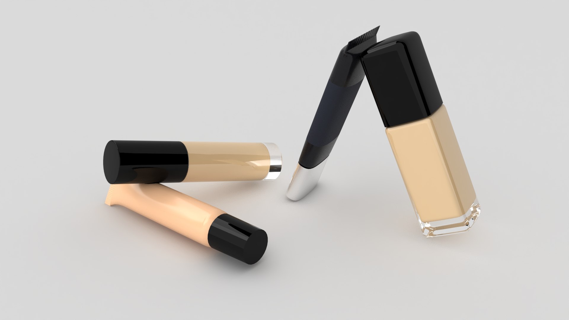 3D Makeup Foundation Products Model - TurboSquid 2036008