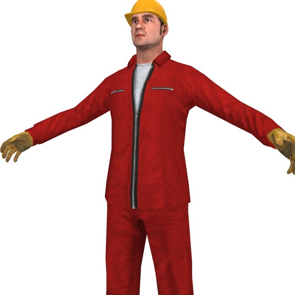 worker man 3d max