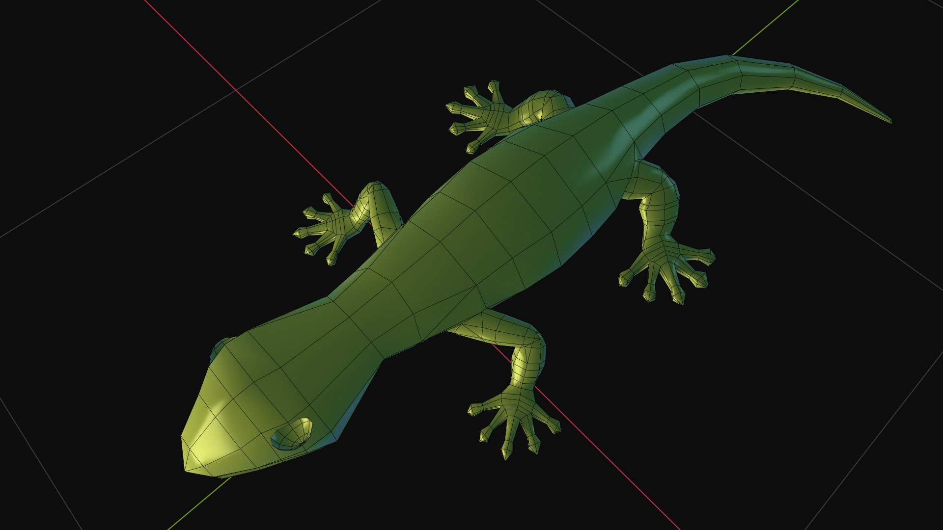 Gecko Low Poly Base Mesh Model - TurboSquid 1823514