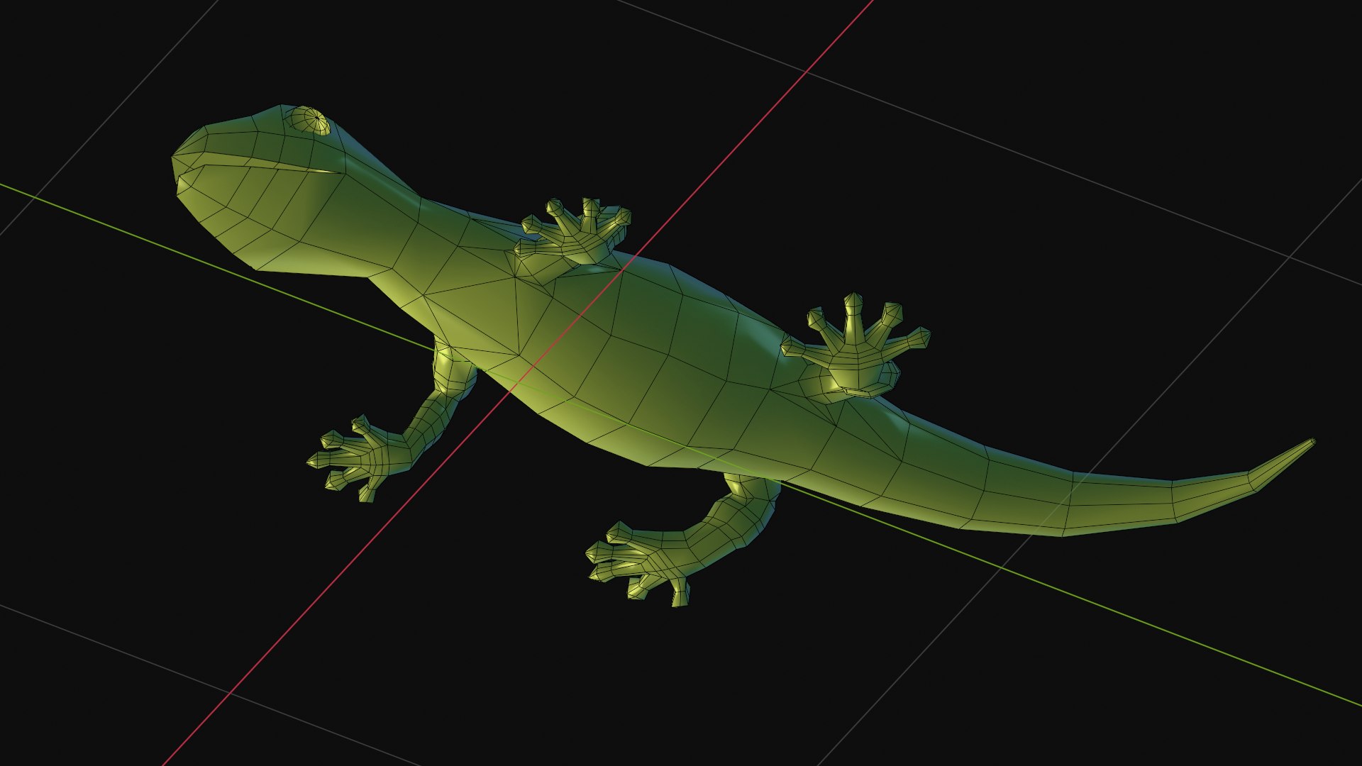 Gecko Low Poly Base Mesh Model - TurboSquid 1823514