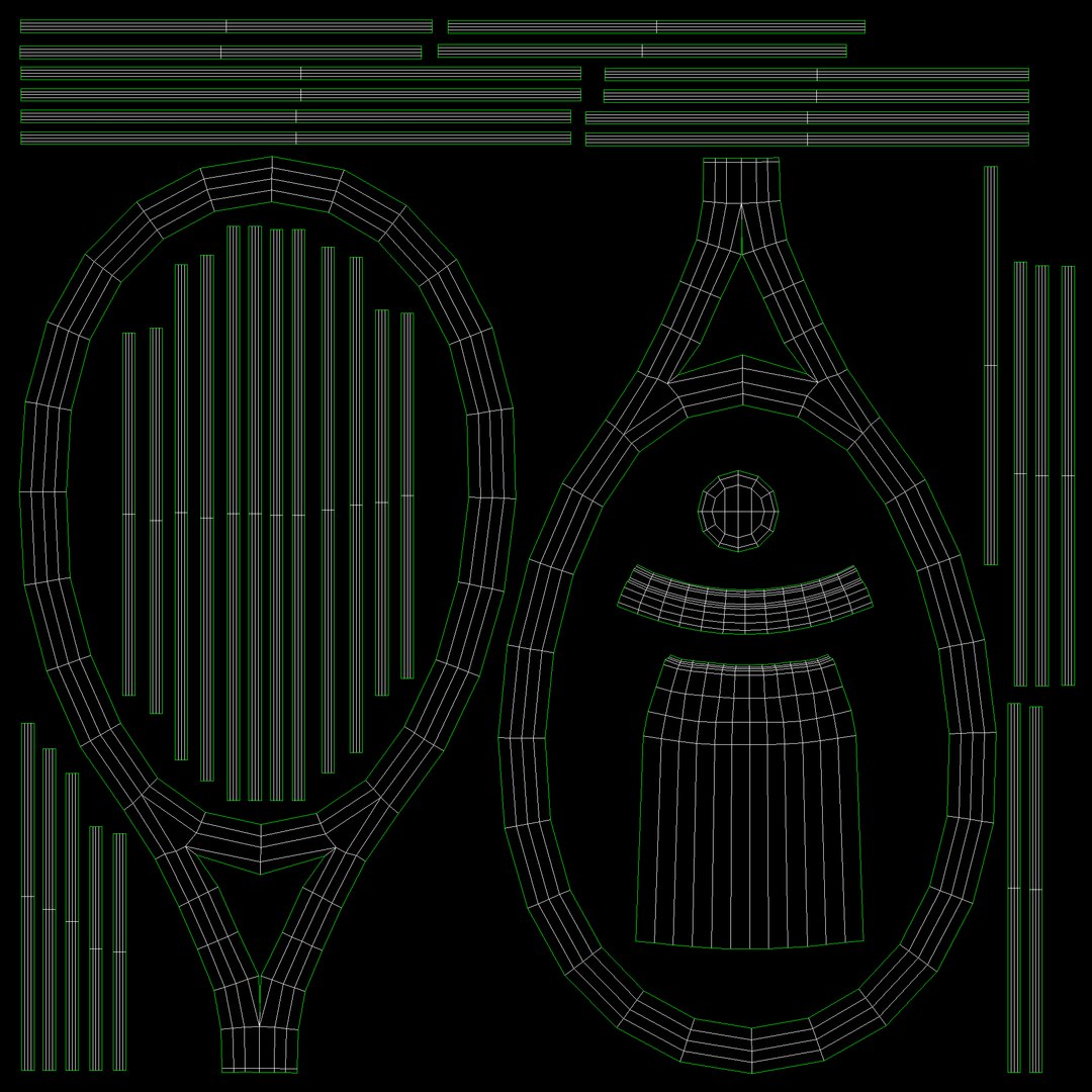 Cartoon Tennis Racket 3D Model - TurboSquid 2268019