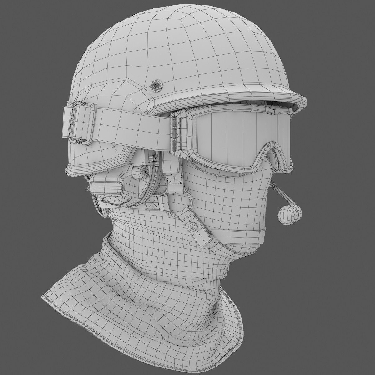 Police helmet ballistic materials 3D model - TurboSquid 1262500