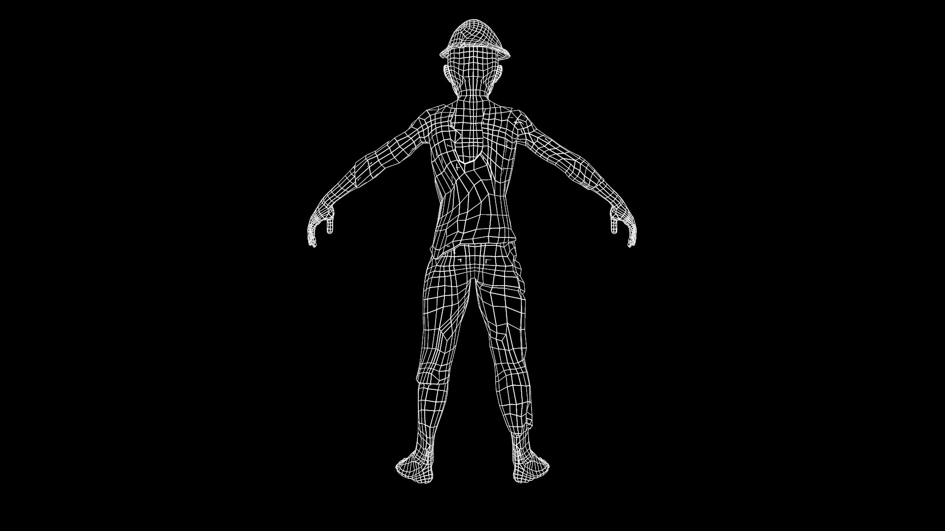 3D poor blind boy model - TurboSquid 1599138