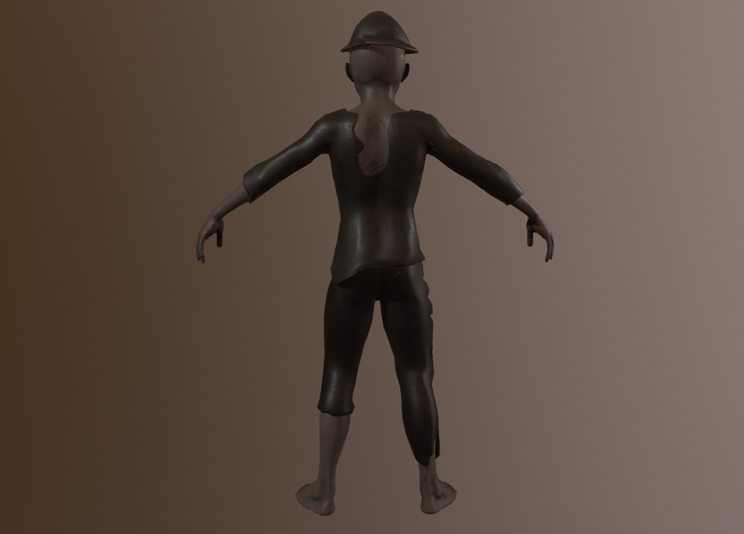 3D poor blind boy model - TurboSquid 1599138
