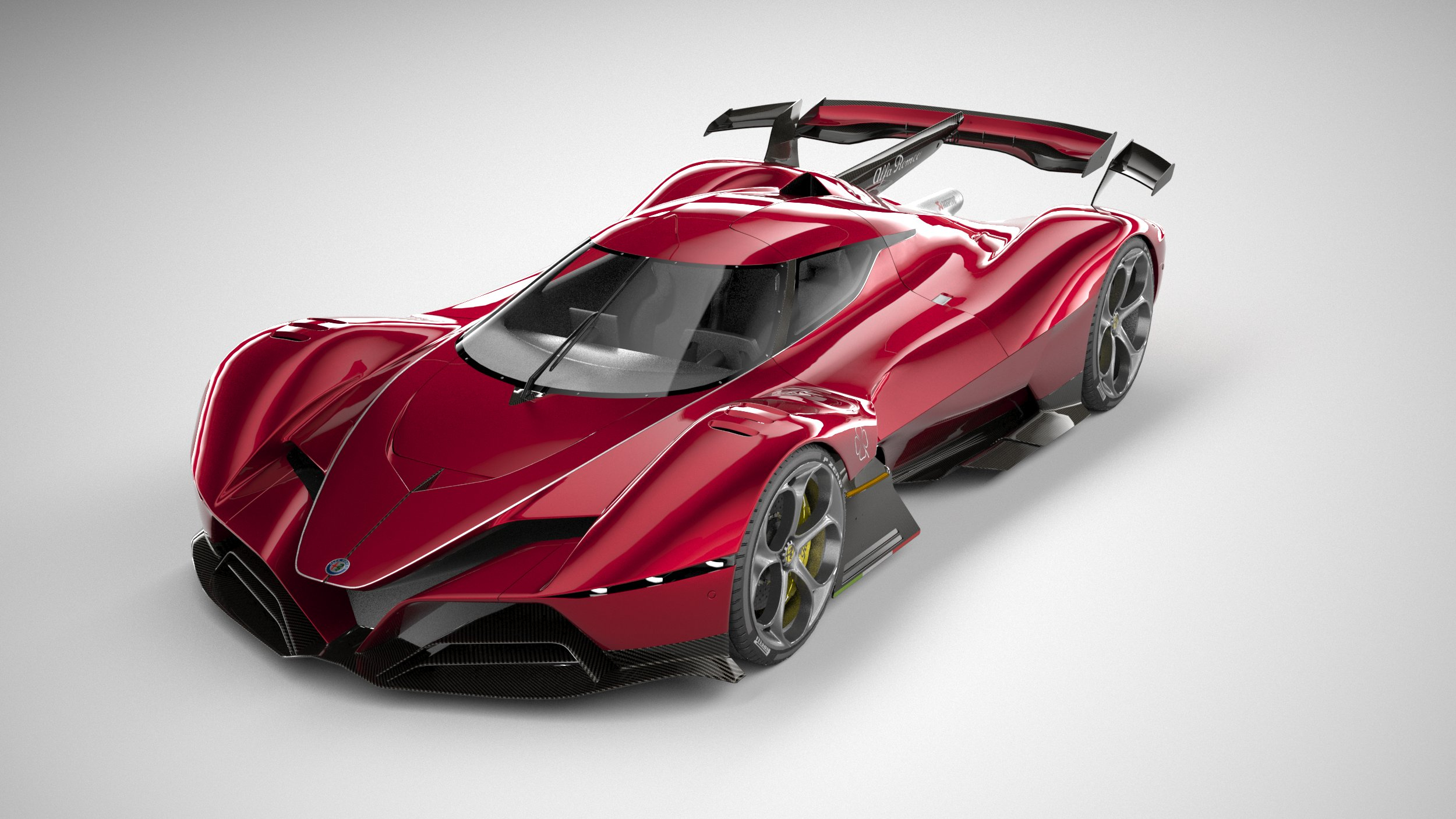 3D model Alfa Romeo 8C-R Tazio 2020 LowPoly - TurboSquid 1766326