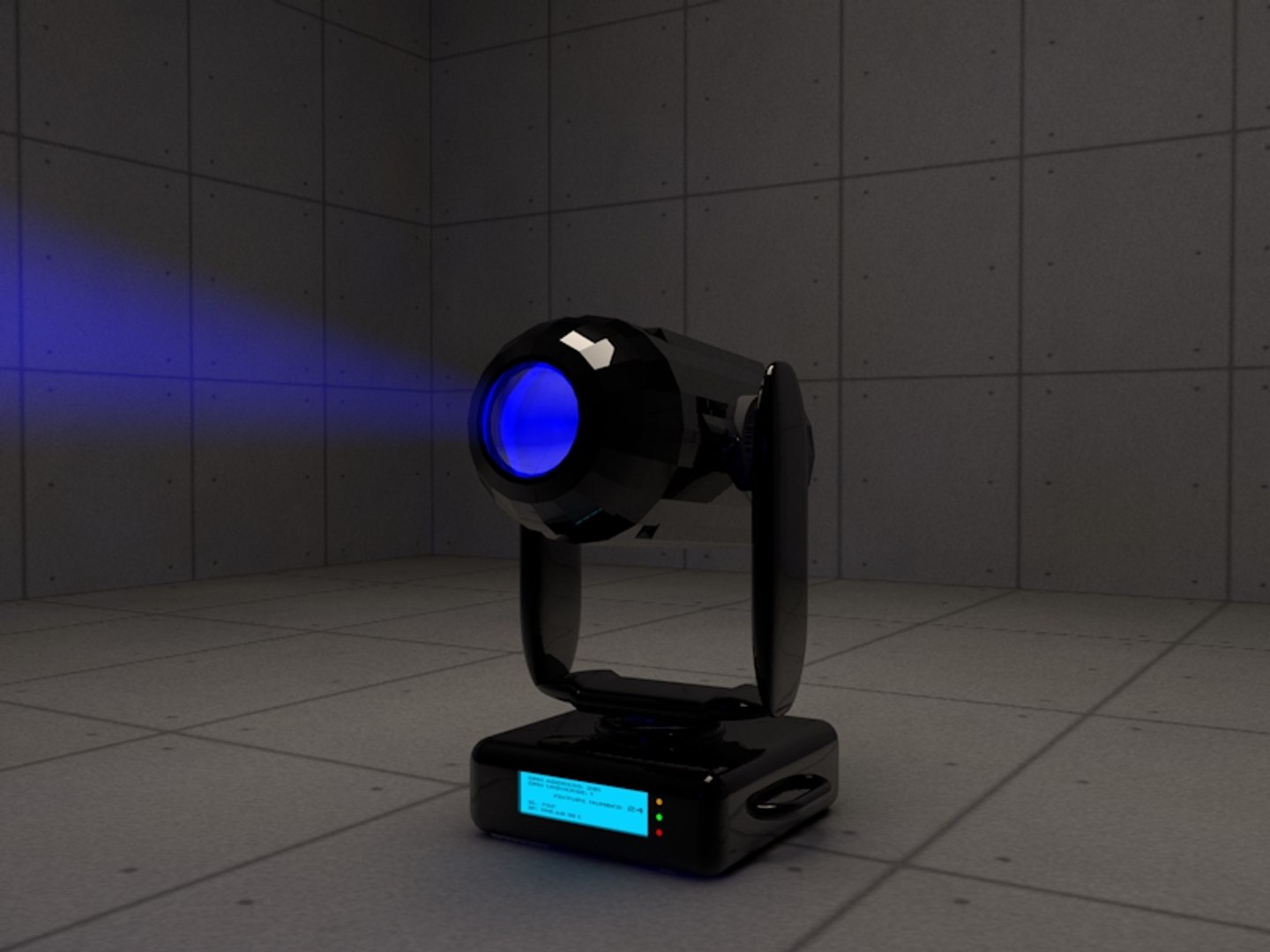 3d Model Of Moving Light