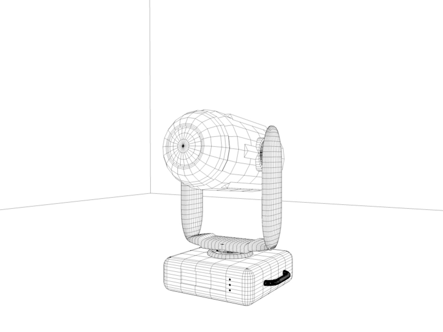 3d Model Of Moving Light